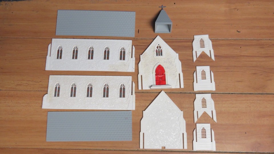 PLASTICVILLE O CHURCH BUILDING PARTS 625211 | eBay