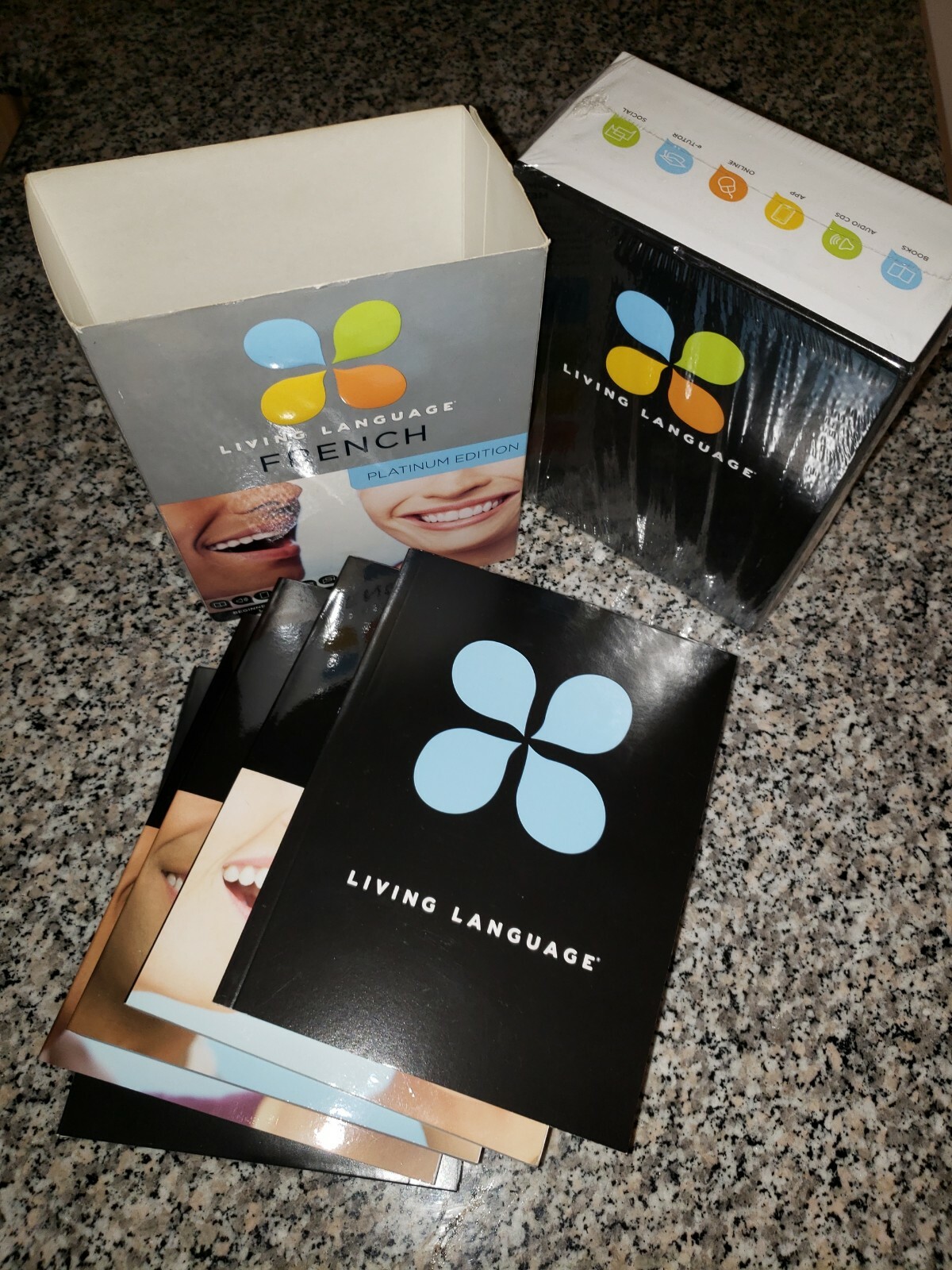 Living Language French Platinum Complete 3 Book 9 Audio-CD Set Online ...