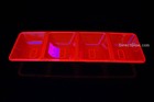 DirectGlow Neon UV Blacklight Reactive 4 Compartment Serving Tray Glow ...