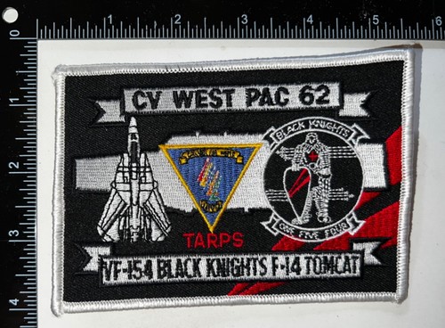 USN Navy VF-154 Black Knights Fighter Squadron F-14 Tomcat CV West Pac ...