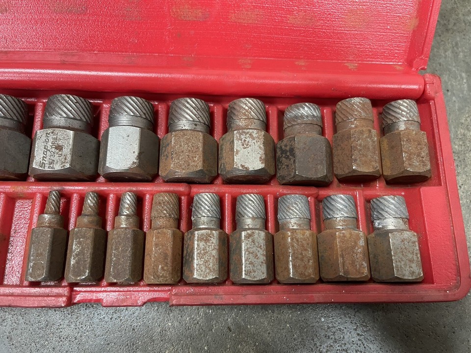 SNAP-ON TOOLS 25 PIECE SCREW EXTRACTOR SET REX25A USA Missing 4 | eBay