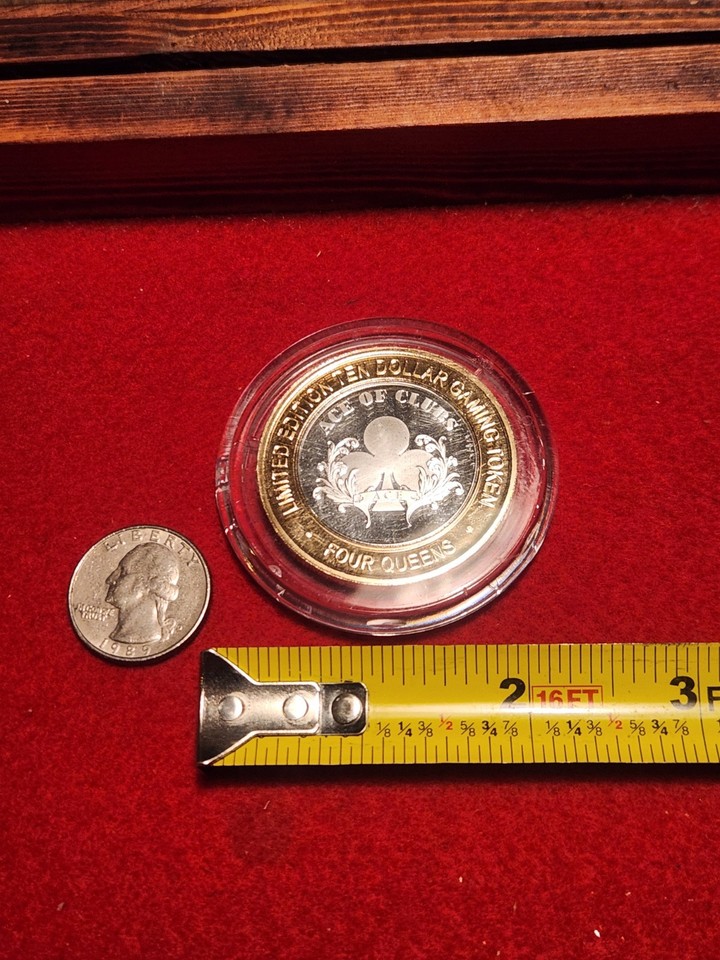 Silver Strike 4-Queens Las Vegas Ace Of Clubs Token Coin (S) WSOP ...
