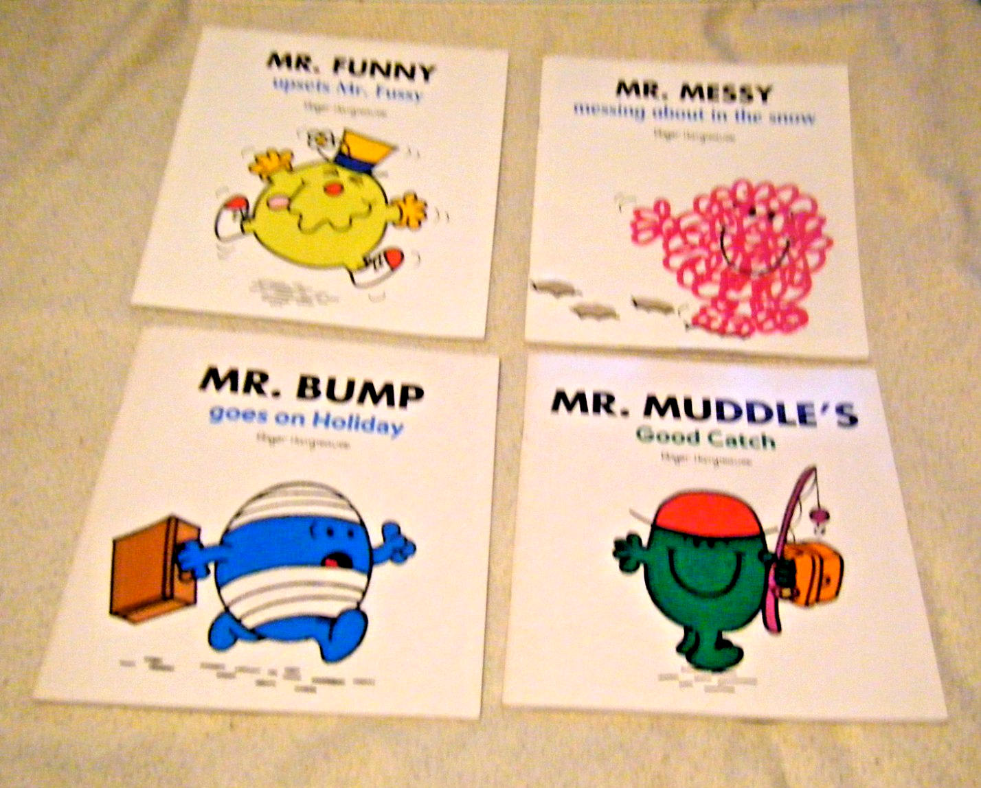 Mr Men Books Bundle X 4 Collection Of 4 MR Men Books By Roger ...