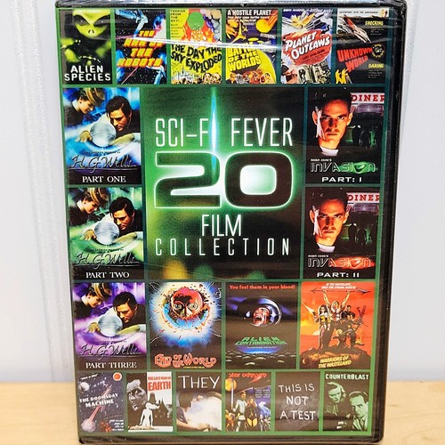 Sci-Fi Fever: 20 Movie Film Collection (DVD, 2013, 4-Disc Set) NEW Cult ...