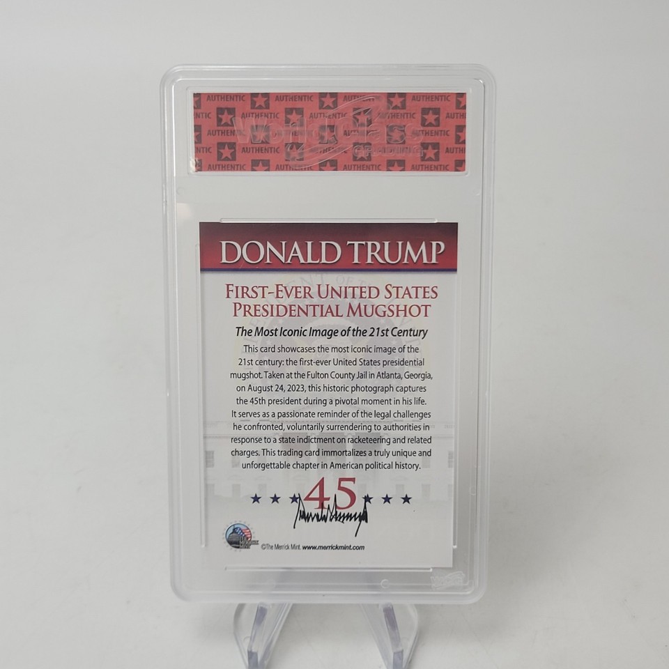 DONALD TRUMP - MUGSHOT COLLECTOR TRADING CARD - GRADED GEM MINT 10 | eBay