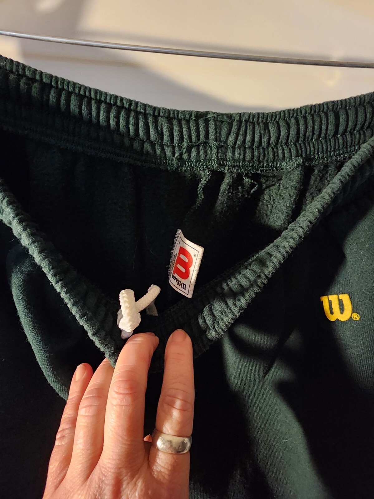 Wilson Athletic Cotton Sweatpants, yellow logo size Large | eBay