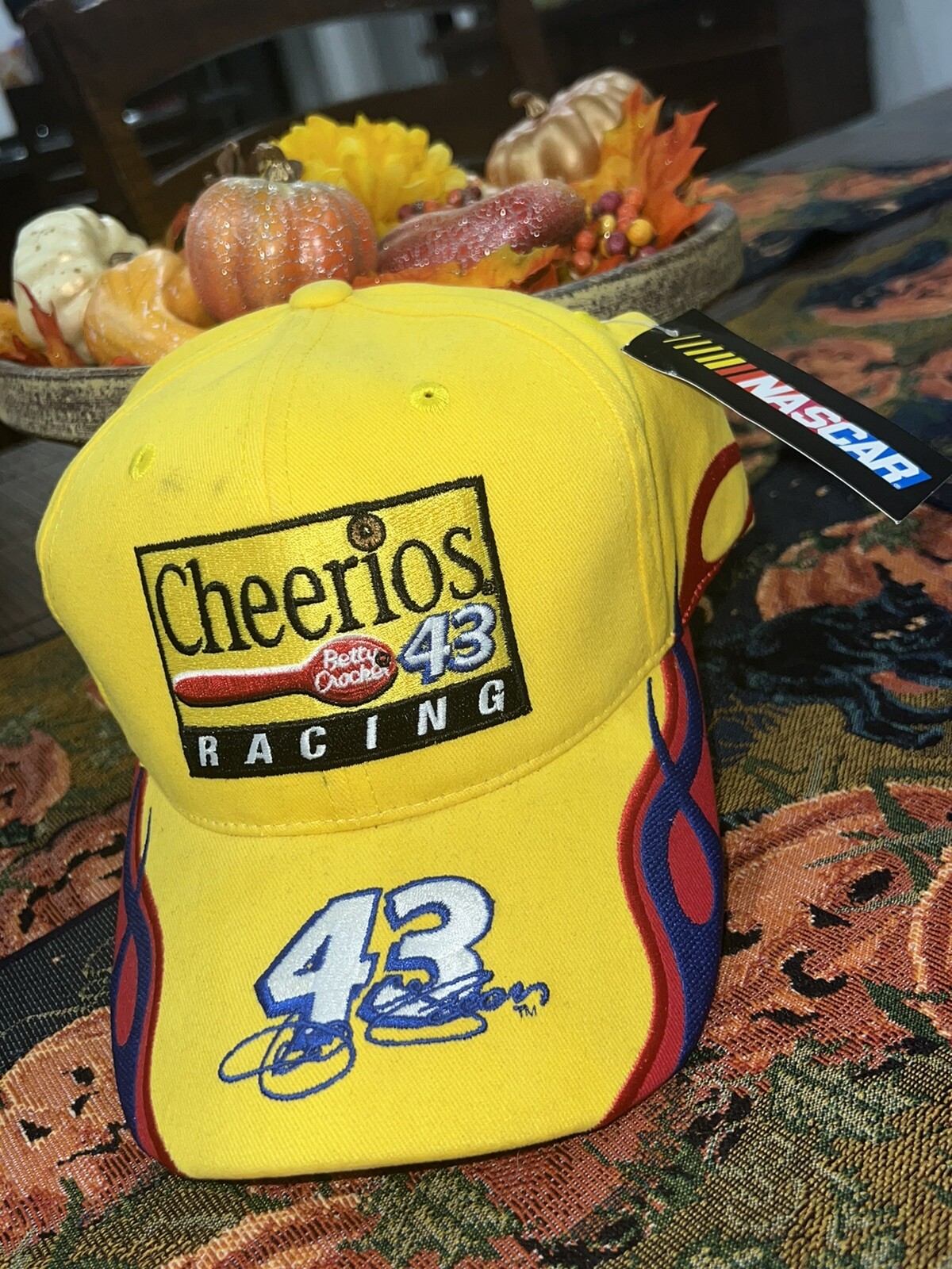 Bobby Labonte #43 Cheerios Racing NASCAR adjustable Cap Hat Yellow | eBay