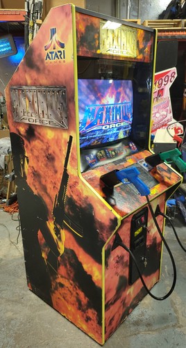 Maximum Force Full Size Arcade Gun Shooting Video Game Machine - WORKS ...