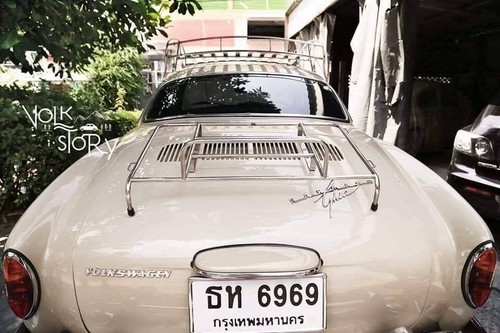 Volkswagen VW Karmann ghia trunk rear deck lid luggage rack stainless ...