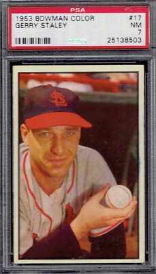 1953 Bowman Color 17 Gerry Staley. PSA 7 NM. (TX8503). | eBay