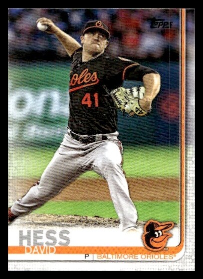2019 Topps #552 David Hess Baltimore Orioles Baseball card | eBay