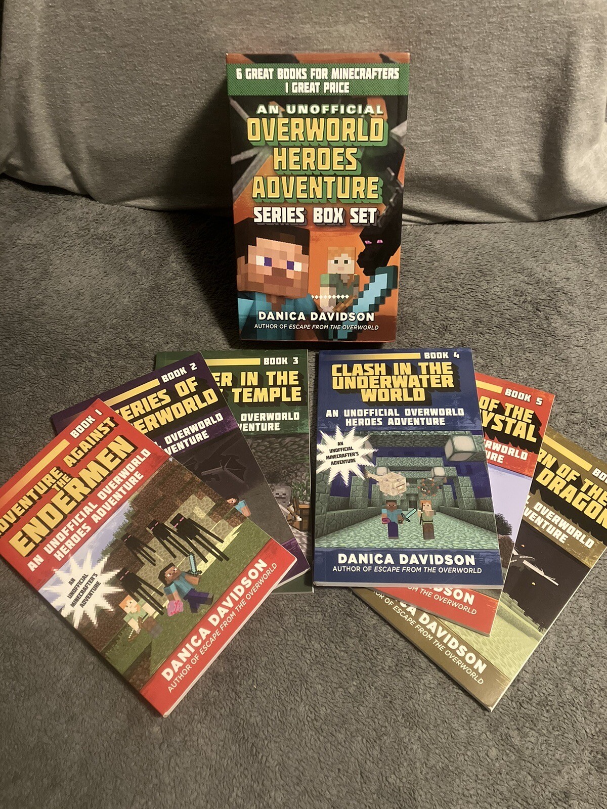 Minecraft A Unofficial Overworld Heroes Adventure Series 6 Book Box Set ...