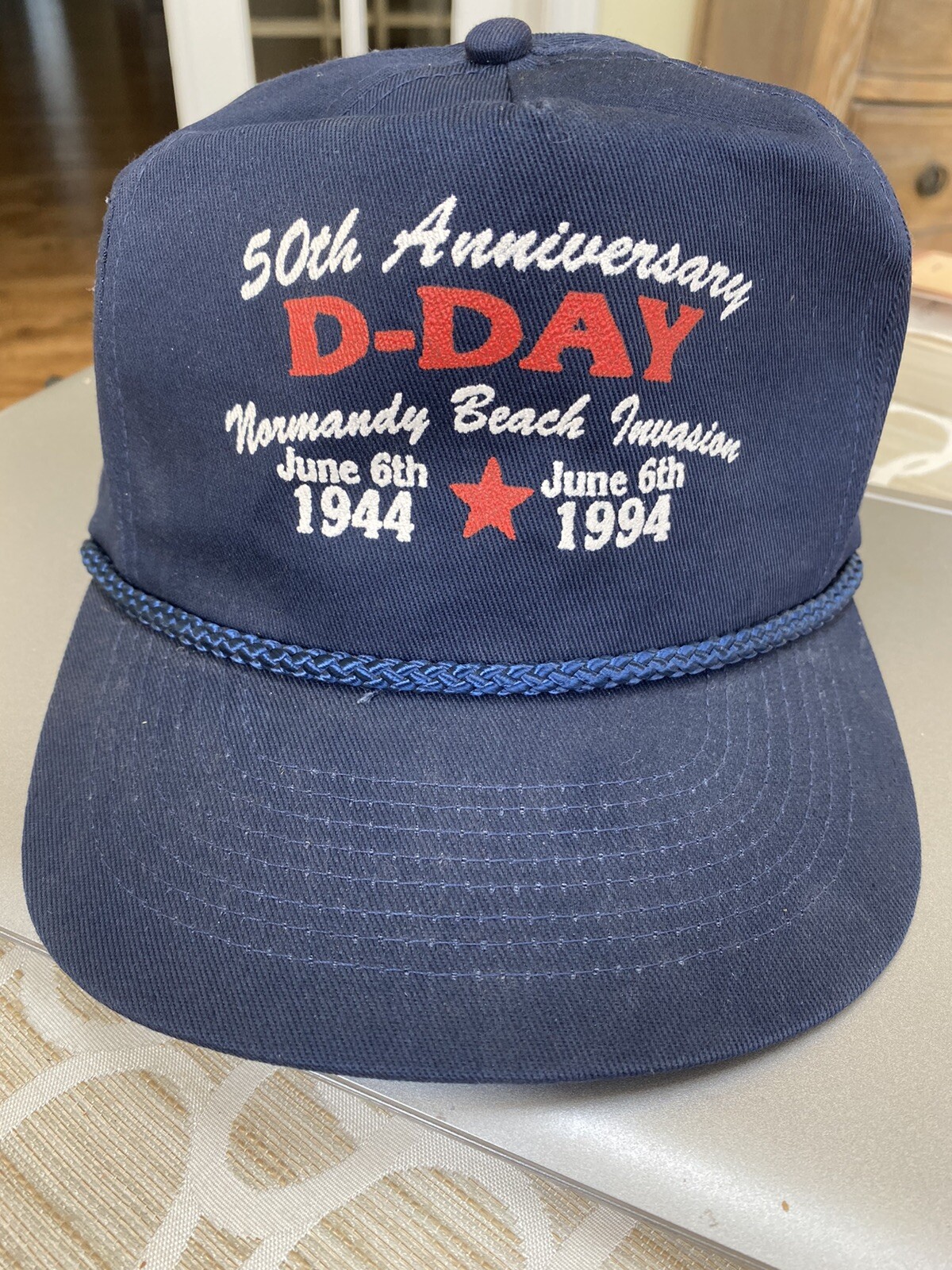 50th ANNIVERSARY D-DAY HAT VINTAGE! NORMANDY 1944-1994 - Gem