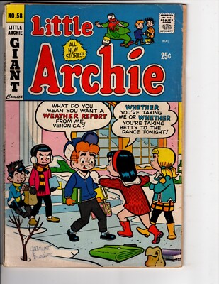 Little Archie #58 Comic Book 1970 Archie Comics VG | eBay