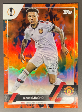 JADON SANCHO 2022-23 TOPPS UEFA COMPETITIONS INFERNO | eBay