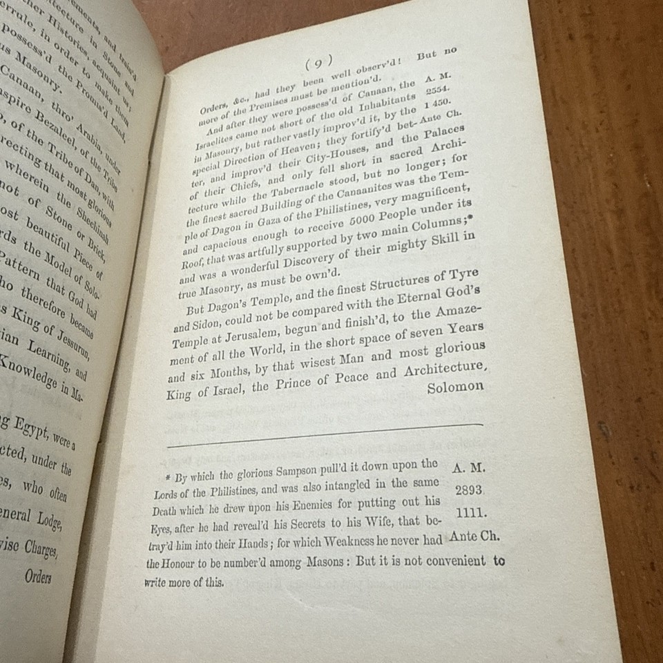 1873 The Constitutions Of The Free-Masons History Charges Reg. Masonic ...