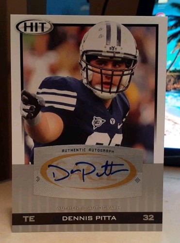 2010 DENNIS PITTA HIT *SILVER* ROOKIE AUTO #32 BYU COUGARS BALTIMORE ...