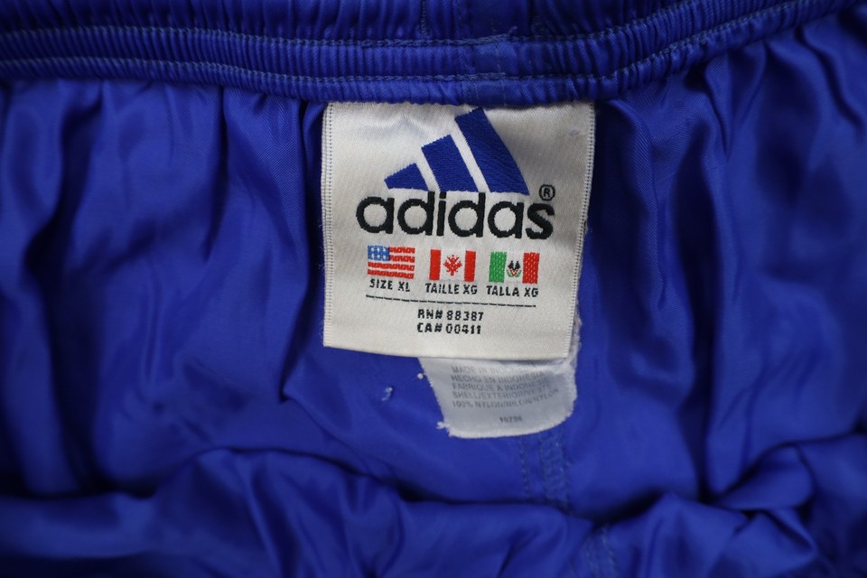 Vtg 90s Adidas Mens XL Distressed Silky Nylon Running Soccer Shorts ...