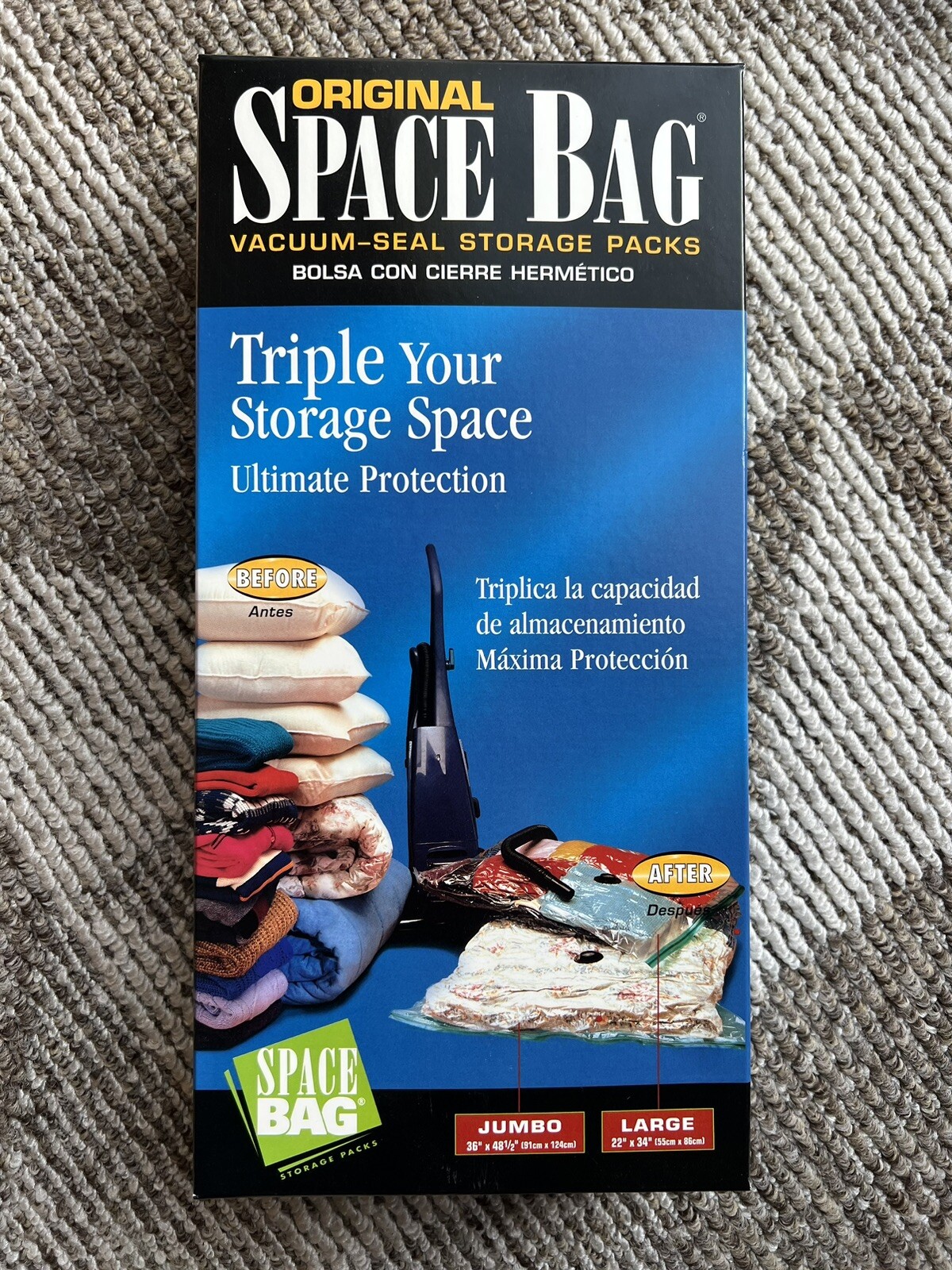 BRAND NEW Original Space Bag Vacuum Seal Storage Packs - Jumbo & Large ...