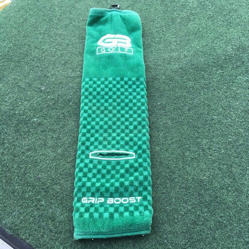 Grip Boost Golf Towel- Green With Bag Clip | eBay
