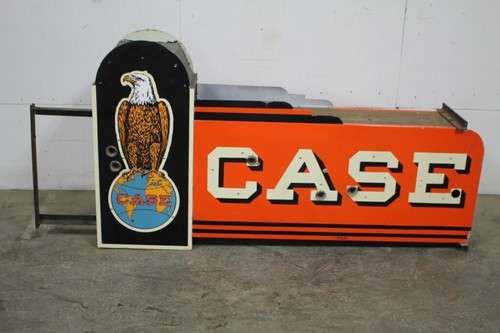 Old Case Porcelain Neon Sign...see my other neons John Deere , IH ...