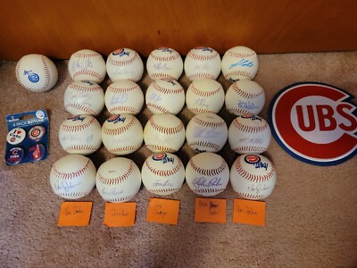 Lot Of 20 Signed Iowa Cubs MLB Baseballs. Reuss, Joshua. Chicago Patch ...
