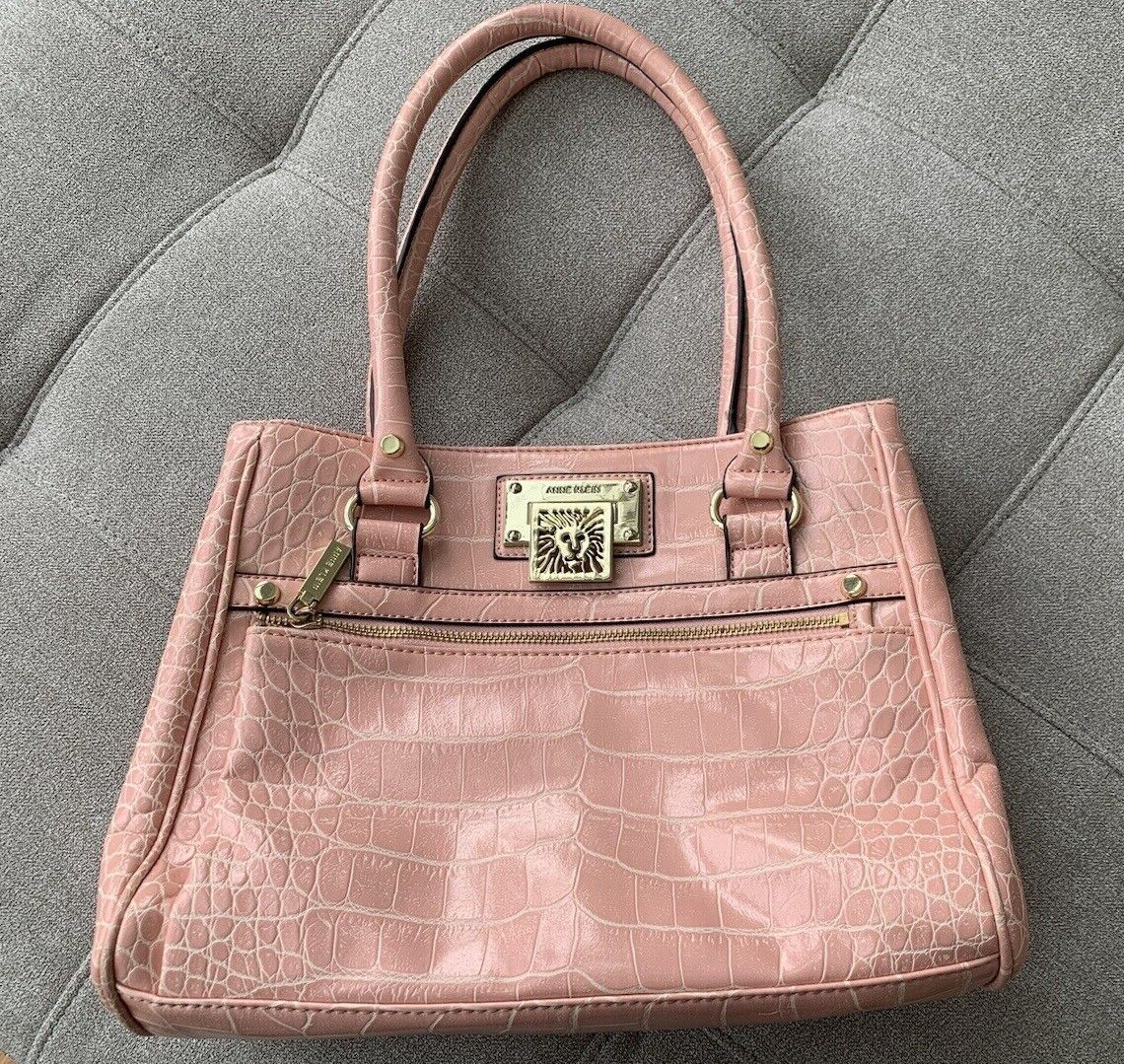 Womens Anne Klein Alligator Alley, Pink, Faux Alligat… - Gem