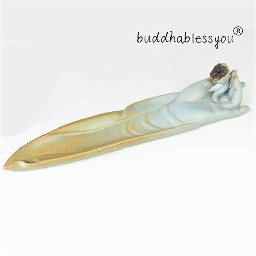 Buddha Hand Ceramic Incense Stick Burner Ancient Incense Stick Holder ...