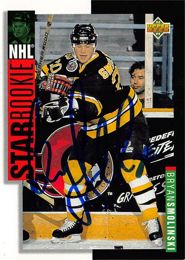 Bryan Smolinski autographed Hockey Card Bruins 1994 Upper Deck Star ...