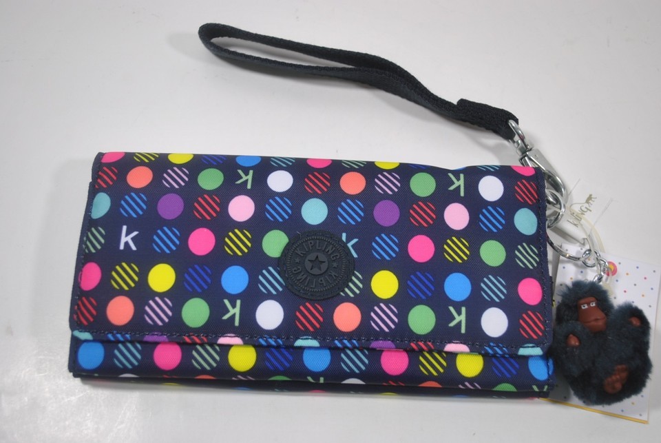 New With Tag Kipling RUBI Large Wallet / Wristlet with Furry Monkey | eBay