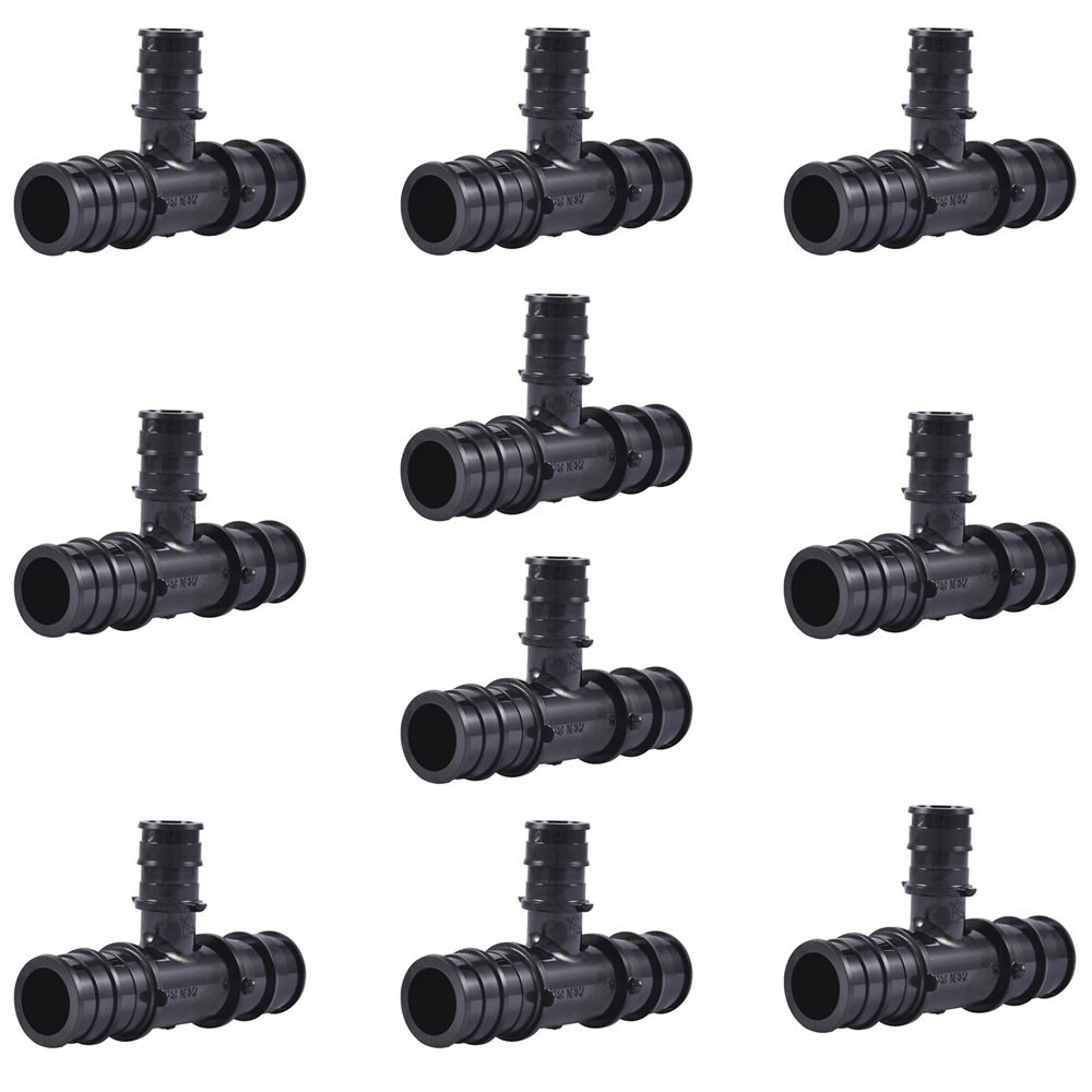 10pcs F1960 1"x1"x3/4" Reducing TEE Pex A Poly Expansion Fittings PPSU ...