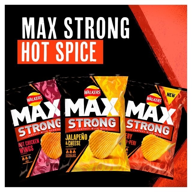 Walkers Max Strong Jalapeno & Cheese Sharing Crisps 150g | eBay UK
