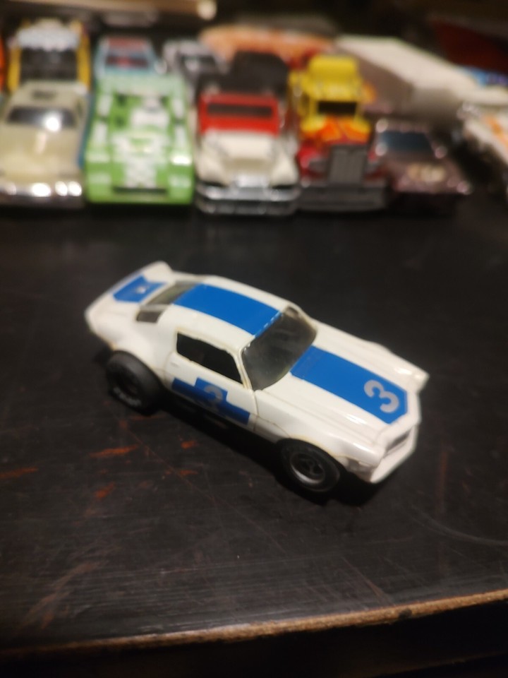 Aurora AFX TRANS AM CAMARO Z28 - Blue White HO Slot Car #1901 | eBay