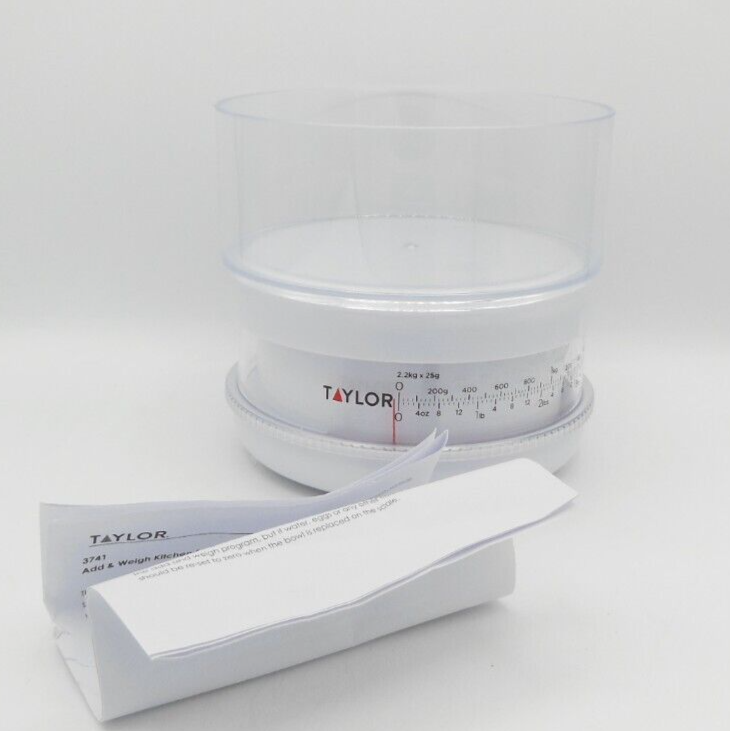 Taylor Add and Weigh Mechanical Kitchen Food Scale 5lb Capacity Model ...