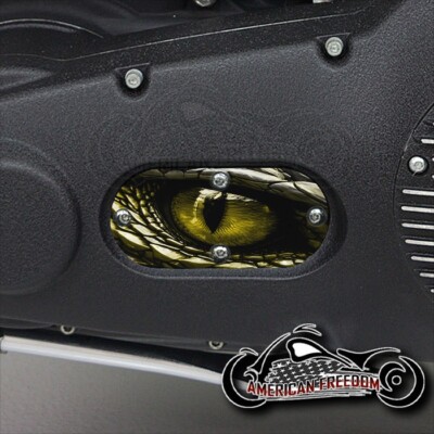 HARLEY DAVIDSON 1986-2006 DYNA SOFTAIL OVAL INSPECTION COVER - Yellow ...