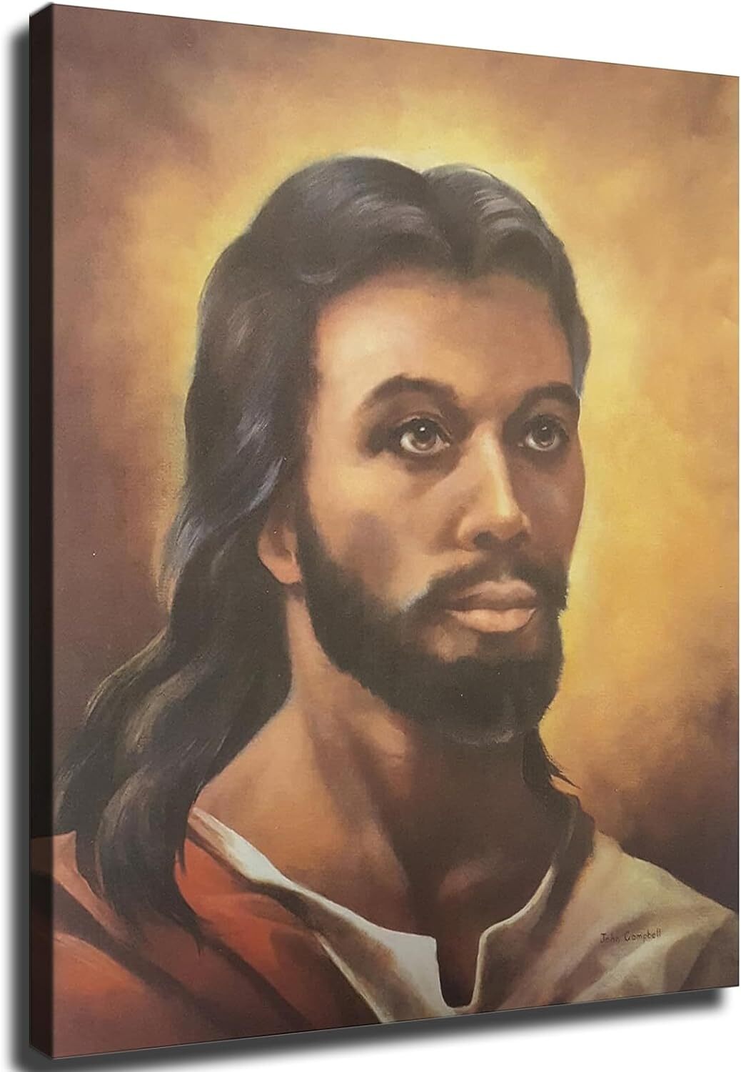 African American Black Jesus Portrait Poster Decorative Painting ...