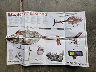 Flightglobal Aircraft Cutaway Poster Bell 505 Jet Ranger X | eBay