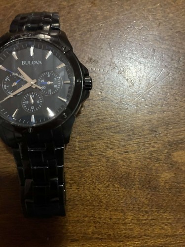 Bulova 98C121 Multifunction Classic Men's Watch - Black- Only Worn A ...