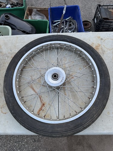 Harley Knucklehead Panhead Shovelhead Spool Hub 17 Inch Wheel Rim ...