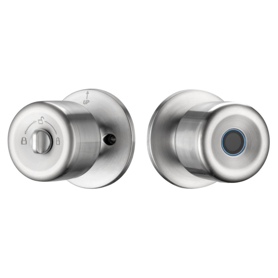Compact Fingerprint Biometric Stainless Steel Ball Shaped Lock for Door ...