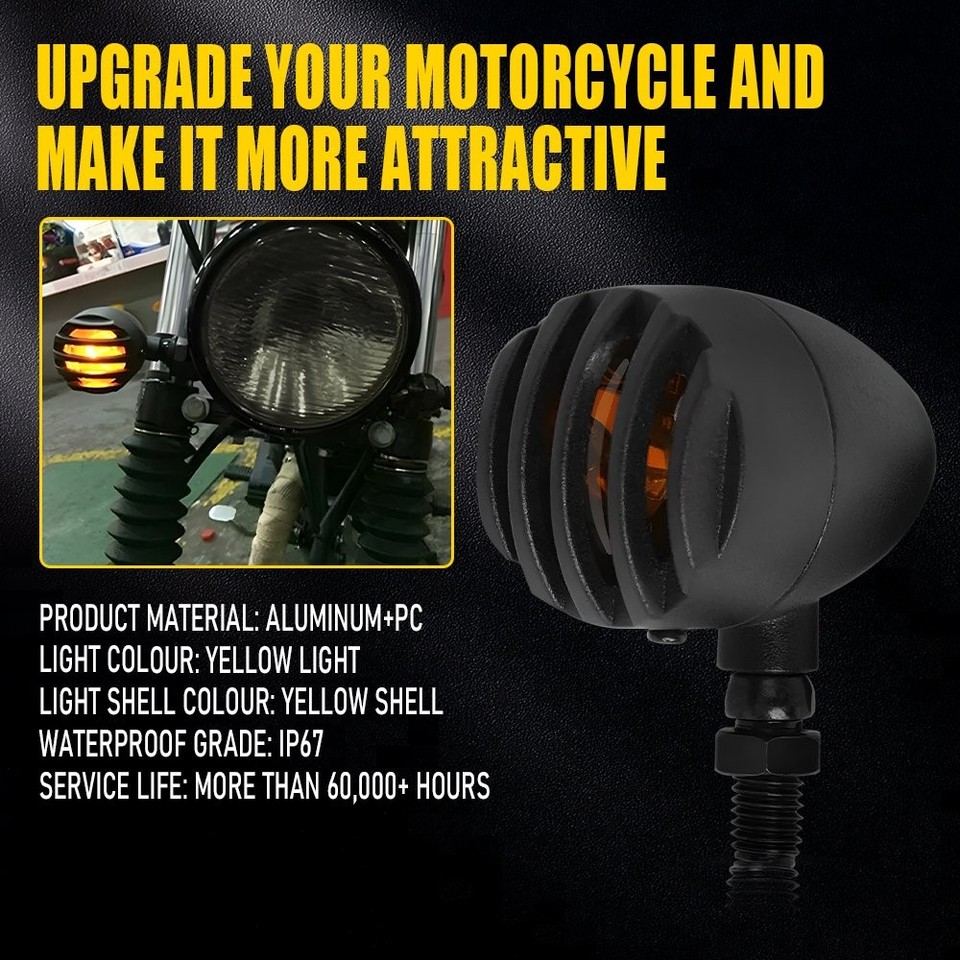 For Honda Shadow VLX600 VT750 VT1100 Motorcycle LED Turn Signals Light ...