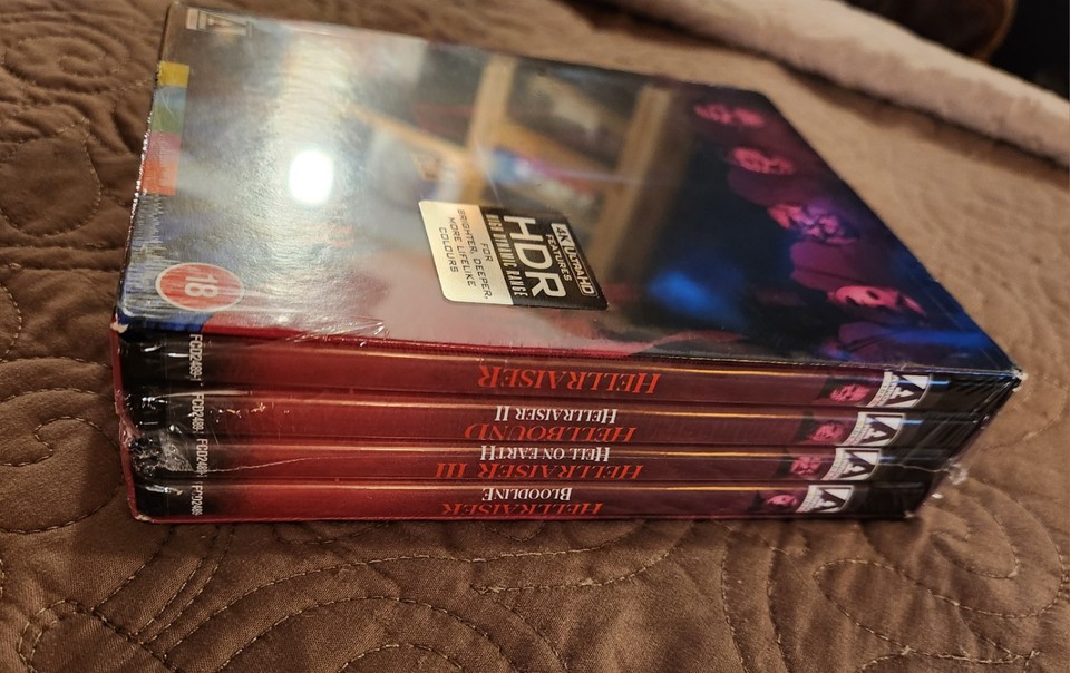 HELLRAISER Tetralogy [4K UHD Blu-ray] Arrow Video UK Collection 4-Movie ...