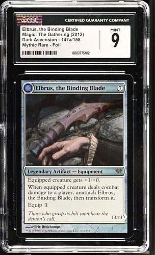 ELBRUS, THE BINDING BLADE Dark Ascension Foil Mythic CGC 9 Mint MTG ...