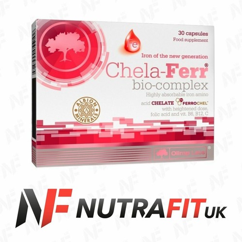 OLIMP CHELA-FERR BIO-COMPLEX iron amino folic acid vitamin B6 B12 C 30 ...