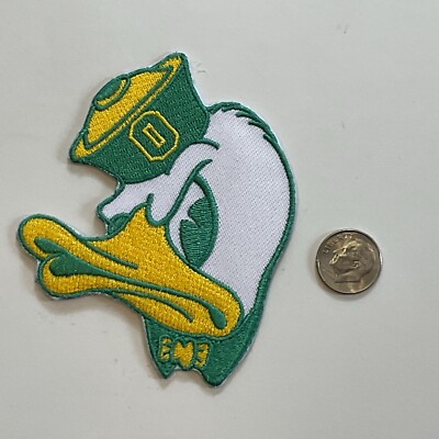The University Of Oregon DUCKS Vintage Embroidered Iron On Patch 3.5" X ...