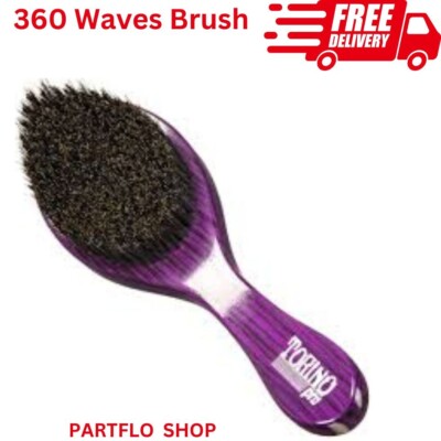 Torino Pro Wave Brush #600 By King - Medium Hard Curve 360 Waves Brush... | eBay