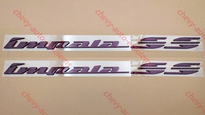 2pcs Cherry Fits 1994-1996 Impala Ss Emblems Rear Quarter Panel 3D ...