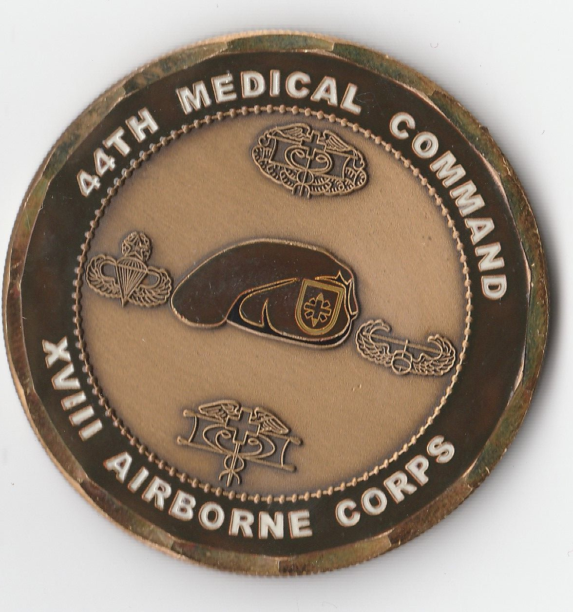 44TH Medical Command XVIII Airborne Corps CSM Coin 2 " DIA C-3 | eBay