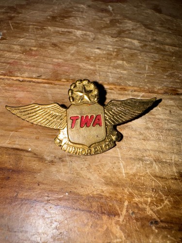 Vintage Trans World Airlines TWA Junior Pilot Wings Pin Badge Rare | eBay