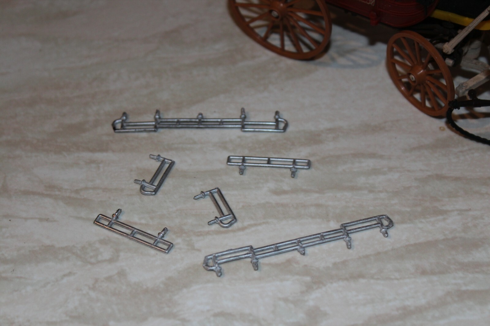 Britain's Concord Overland Stage Coach rails only . (Repro). Full set ...